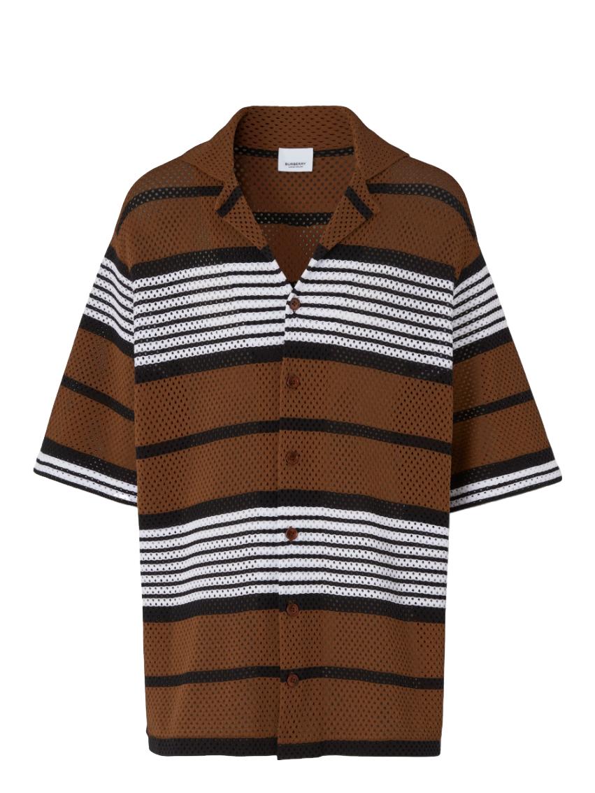 BURBERRY Burberry Striped Pattern Short-Sleeved Shirt